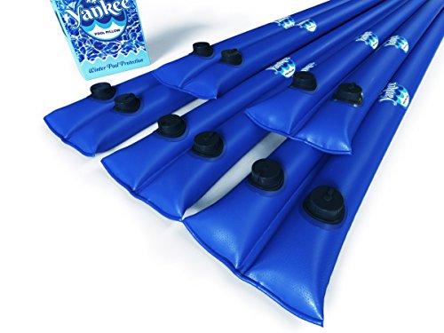 10’ Pool Cover Water Weight Tubes (5 PACK) Dual Chamber For In-Ground ...