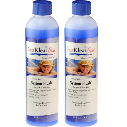 2-Pack Spa System Flush hot tub cleaner - 2 x 16 oz bottles (32 oz ...