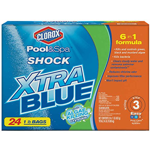 Clorox Pool&Spa Shock Xtra Blue (24 1 pound Bags) - Clean Water Pools