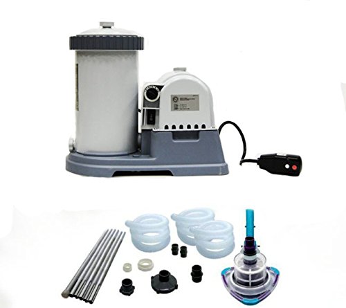 INTEX 2500 GPH Krystal Clear Swimming Pool Filter Pump w GCFI V-Trap ...