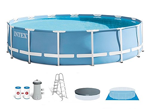 Intex 15 Feet x 48 Inches Prism Frame Pool Set - Clean Water Pools